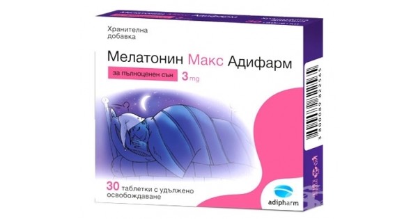 Melatonin MAX - 30tabs (3mg/tab)
