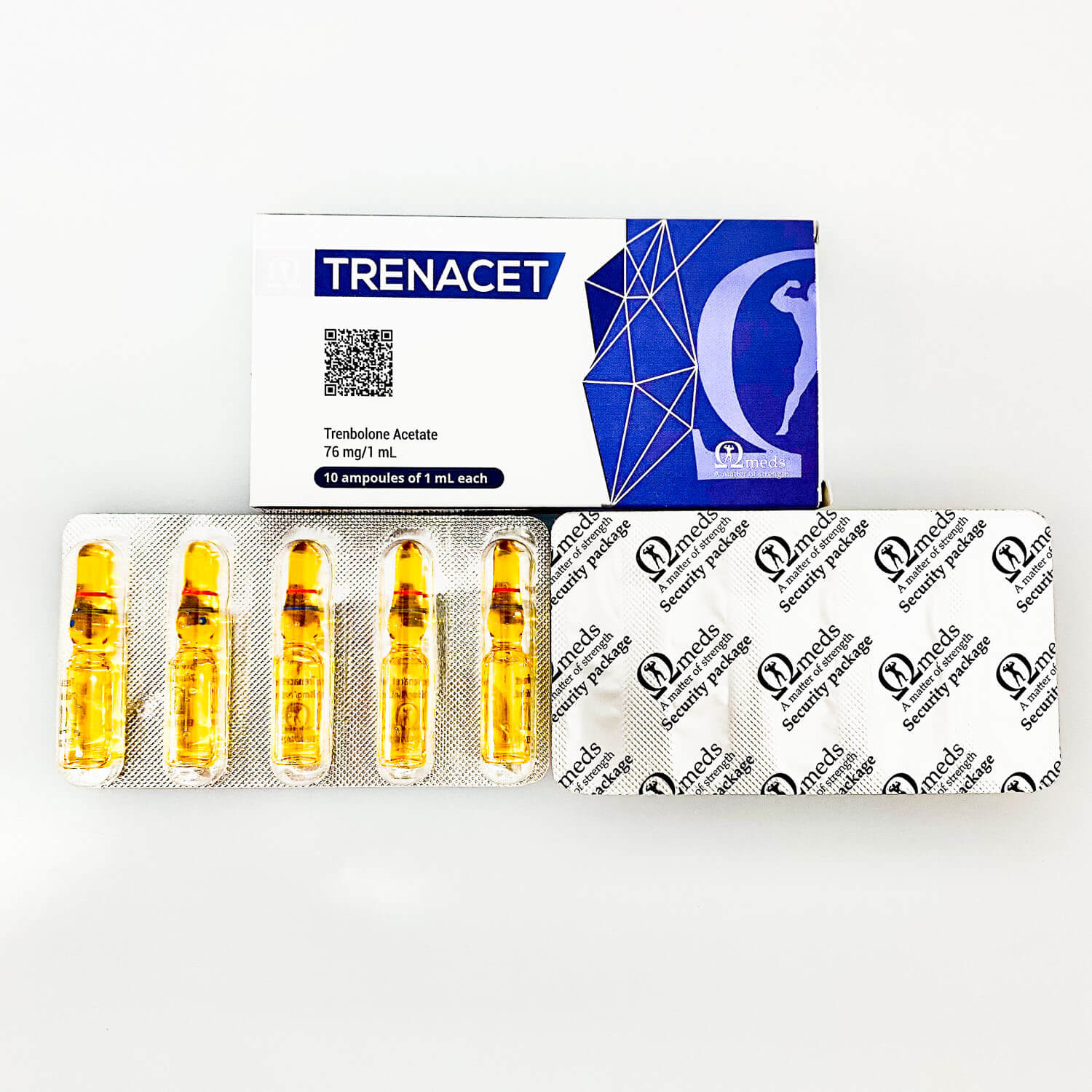 Trenacetat (Trenbolone Acetate) - 10amps (76mg/ml) | Omega Meds