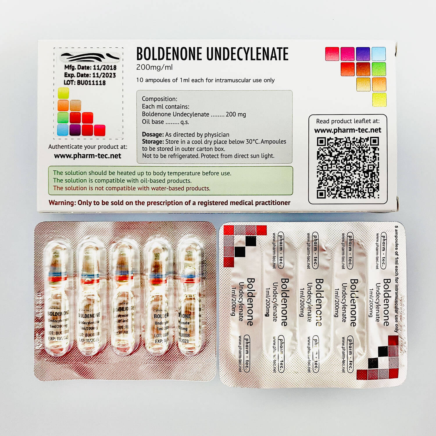 Boldenone (Boldenone Undecylenate) - 10 amp (200mg/amp) | Testosterone ...