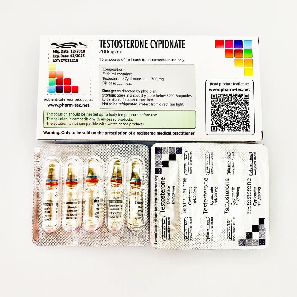 Testosterone cypionate - 10 amp (200mg/amp) | Testosterone booster