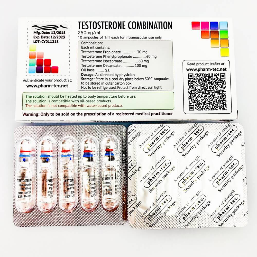 Testosterone Combination - 10 amp (250mg/amp) | Testosterone booster